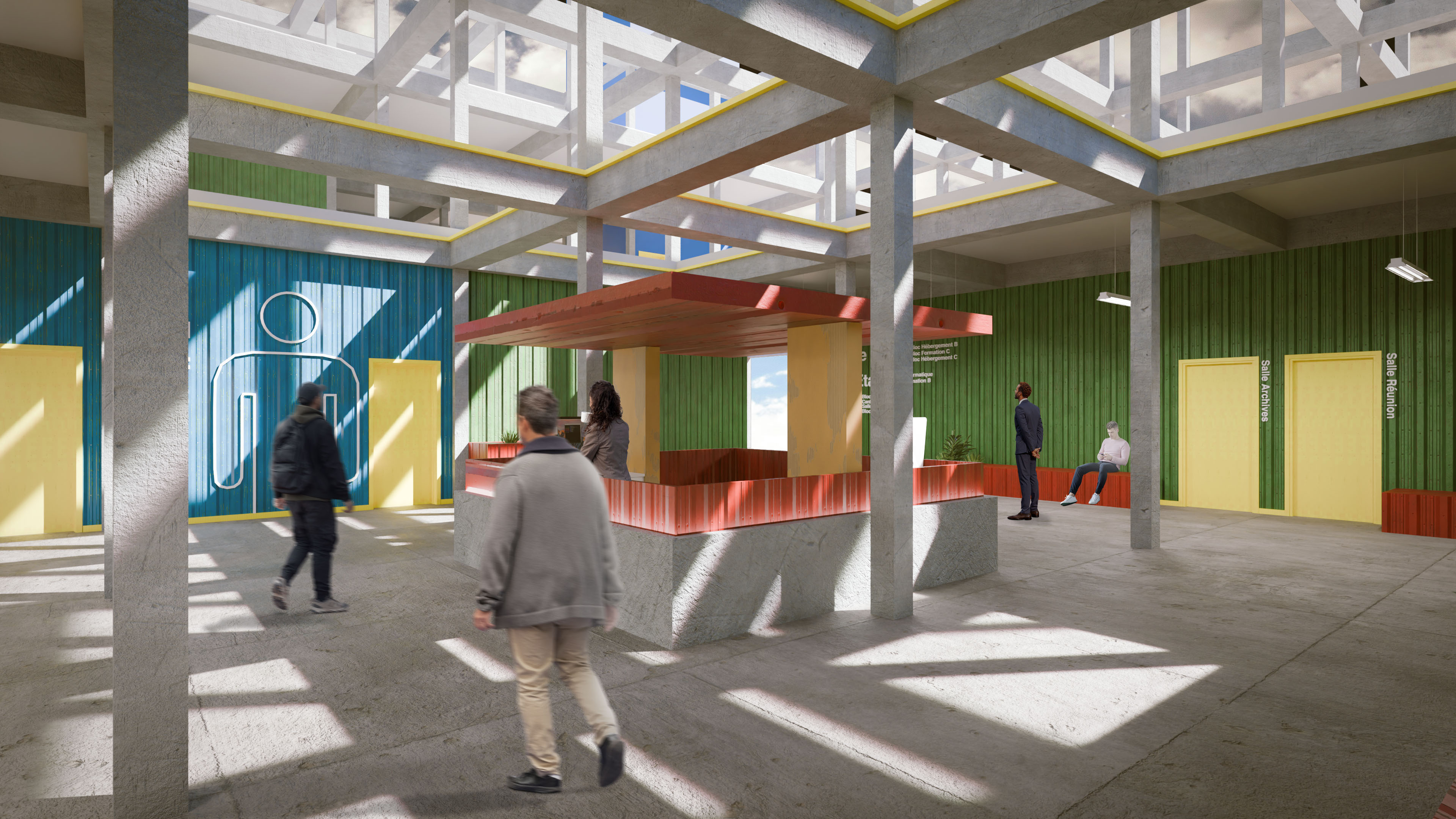 Homeless Center - Reception Area